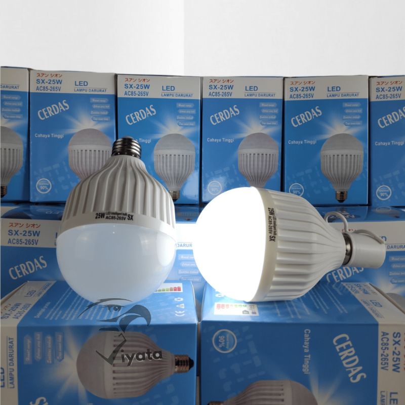 25 watt emergency LED bulb smart emergency light bulb | Shopee Malaysia