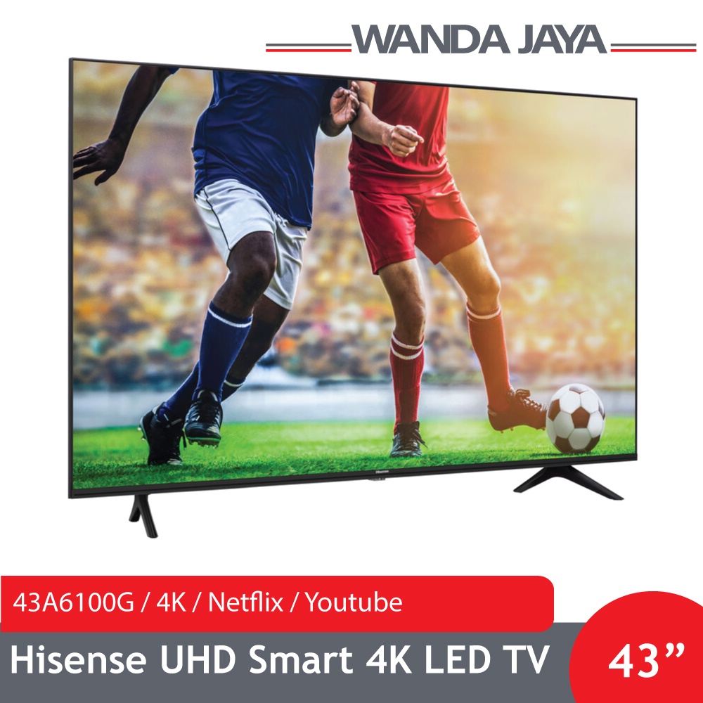 Hisense 43 Inch UHD Smart 4K LED TV 43A6100H | Shopee Malaysia