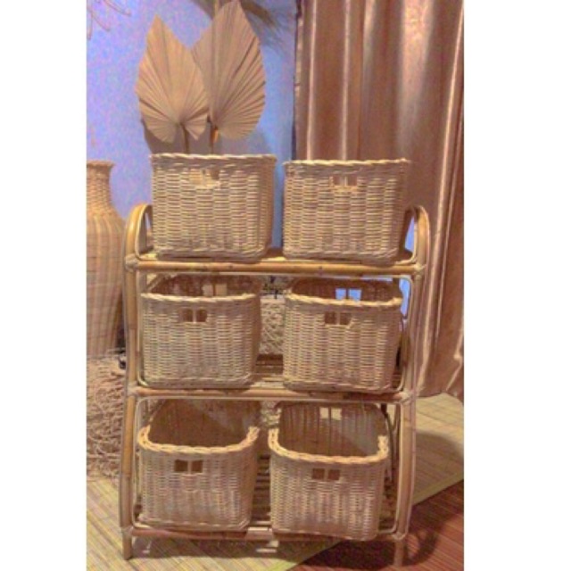 Rattan Rack / Rattan shoe rack | Shopee Malaysia