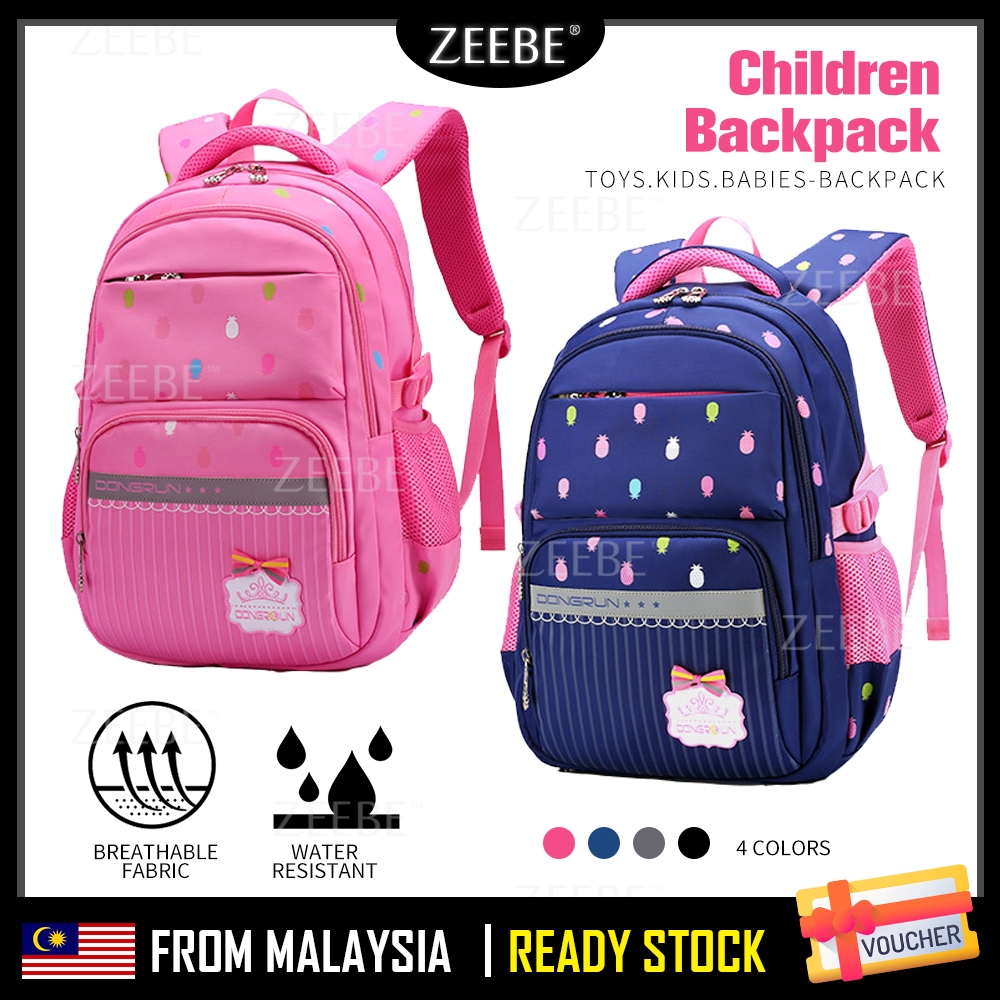 ZEEBE School Backpack Student Kid Bag Light Weight Bags Beg Sekolah ...