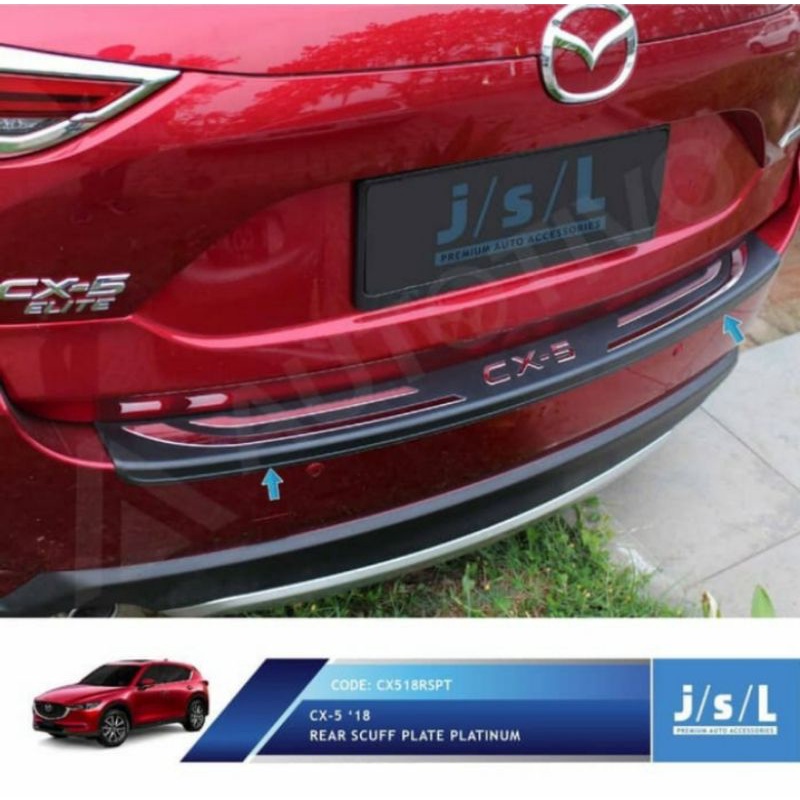 Mazda CX5 2018 Rear Sillplate Model Platinum Rear Scuff Plate Limited ...