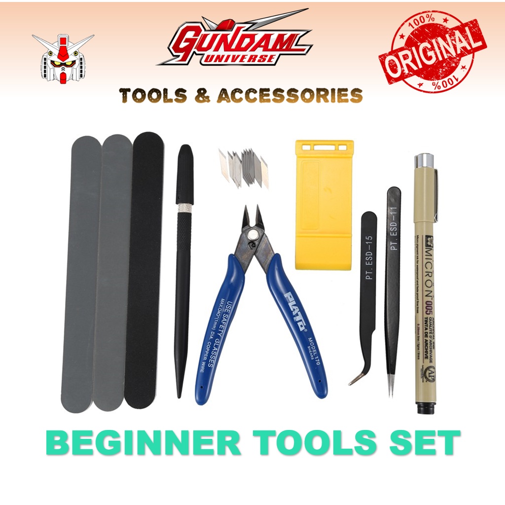 Gundam Gunpla Model Tool Basic Beginner Tools Set Military for Model ...