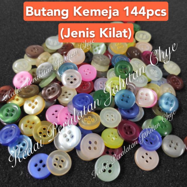 (1.2cm)144pcs Butang Kemeja ( Jenis Kilat ) | Shopee Malaysia