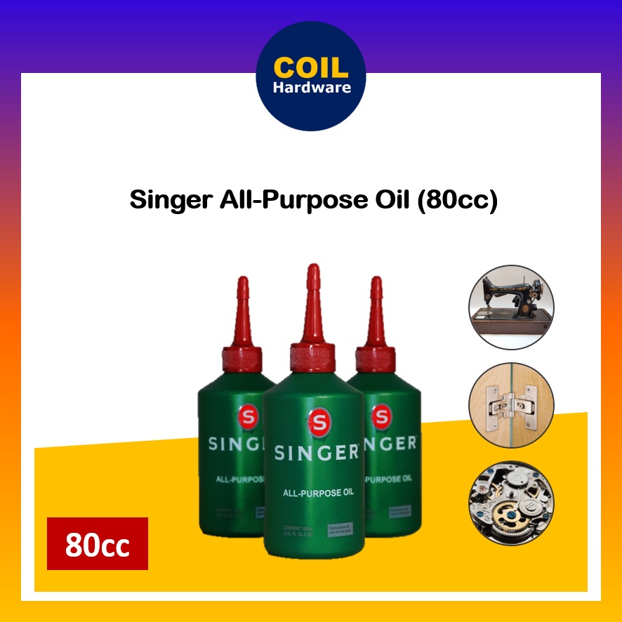 🔥100% ORIGINAL Singer All Purpose Sewing Machine Oil 80cc/ Minyak Mesin ...