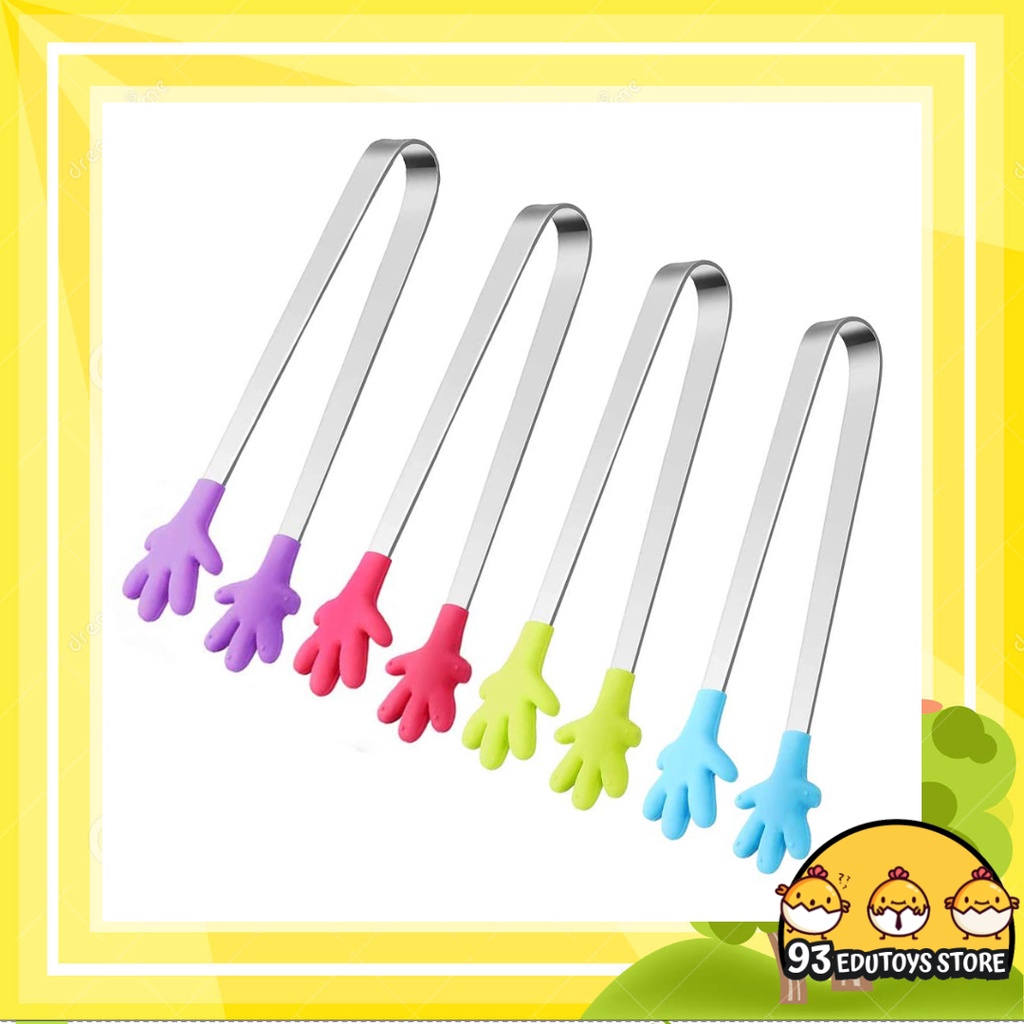 Mini Stainless Steel Tongs/Tweezers [Fine Motor] 蒙台梭利教学法 - 迷你不锈钢钳子/镊子 ...