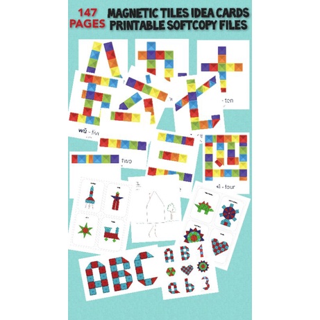 Magnetic Tiles Idea Cards 磁力片图纸 🌻[007][PDF]🌻147 Pages🌻Digital Download ...