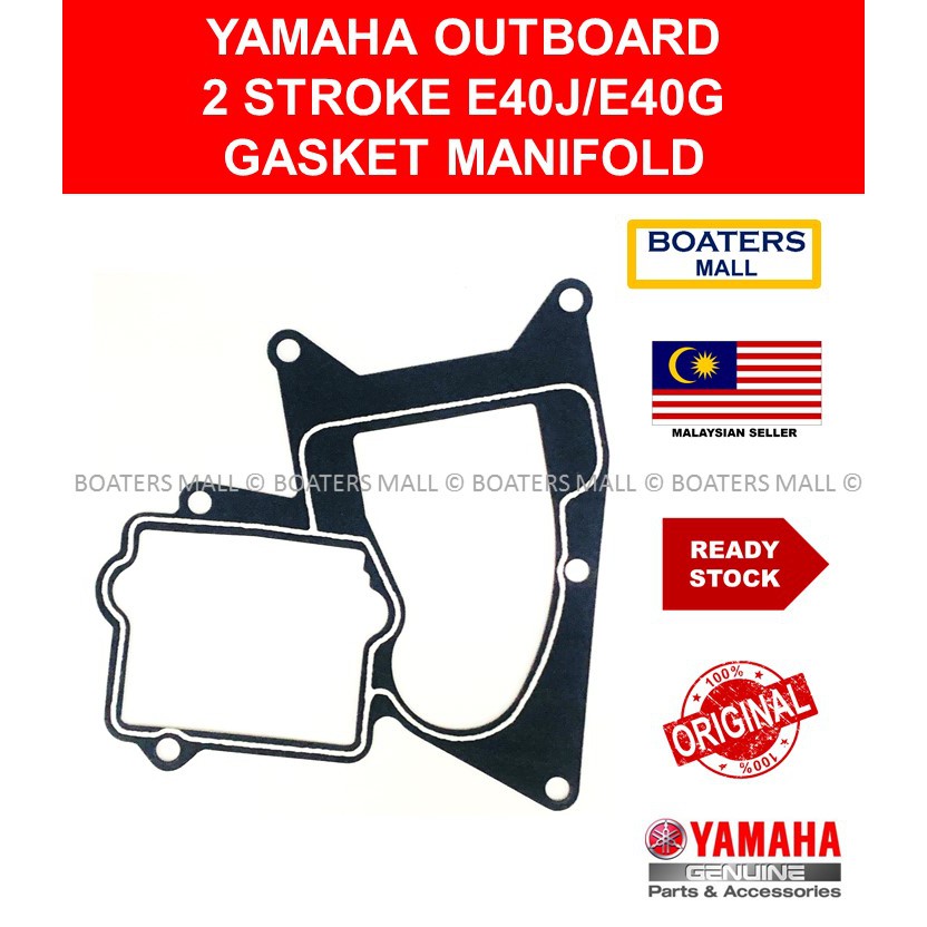 YAMAHA OUTBOARD 6F5-13645-A1 Gasket Manifold 2 STROKE (E40J / E40G) 100% ORIGINAL - BOATERS MALL ...
