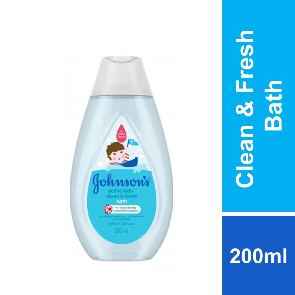Johnson's Baby Active Kids Clean & Fresh Bath 200ml | Shopee Malaysia