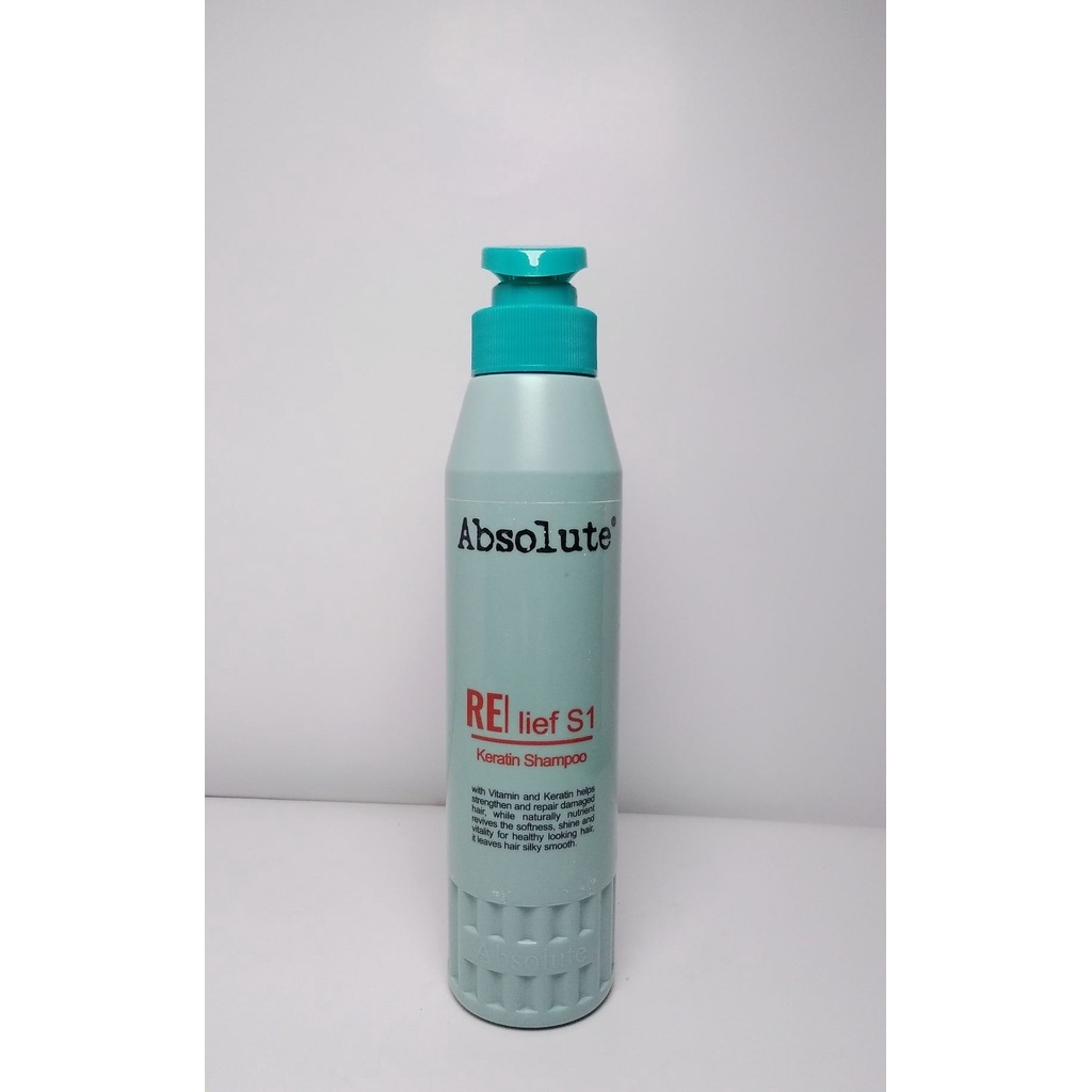 Absolute Relief S1 Keratin Shampoo 300ml + Free Gift: Argan Oil Hair ...