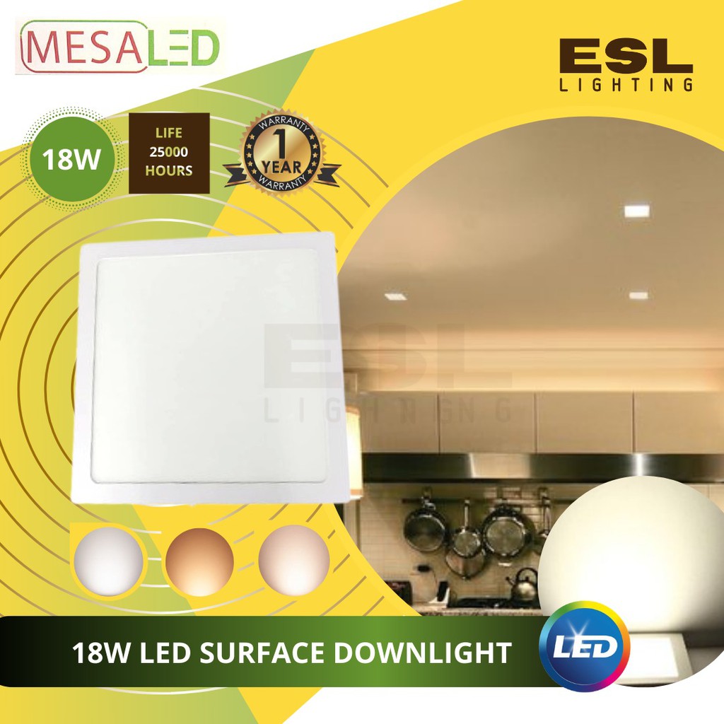 🔥HOT ITEM🔥 MESALED / ESL Lighting / Light / 18WATT LED SURFACE ...