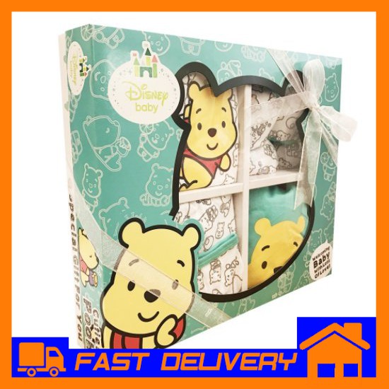 (5 IN 1) Disney Baby Winnie the Pooh Baby Clothes Gift Set | Set Hadiah ...