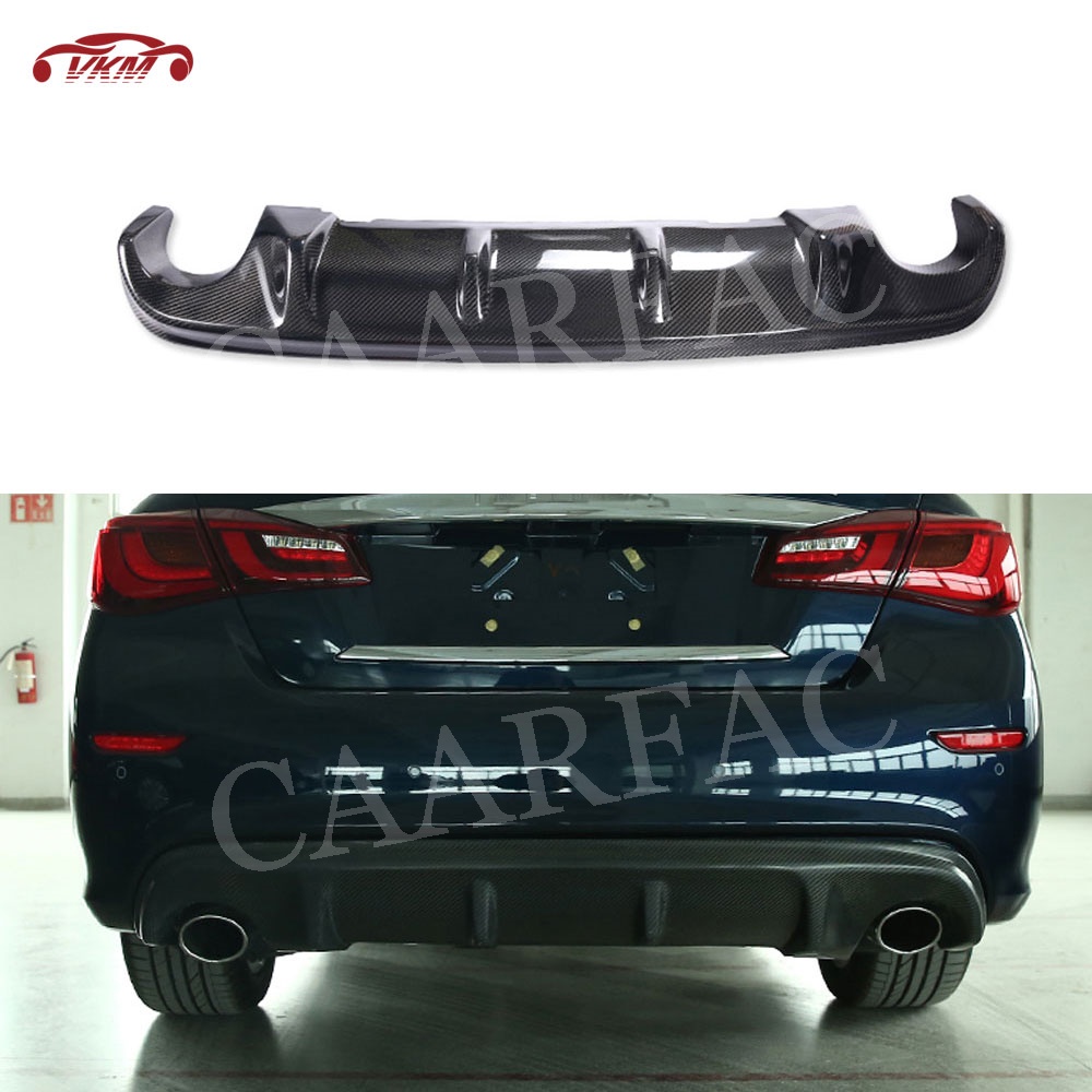 Carbon Fiber / FRP Rear Bumper Lip Diffuser Spoiler for Infiniti Q70 ...