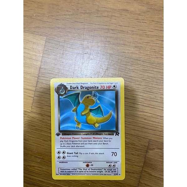 Pokemon Card Dark Dragonite First Edition | Shopee Malaysia