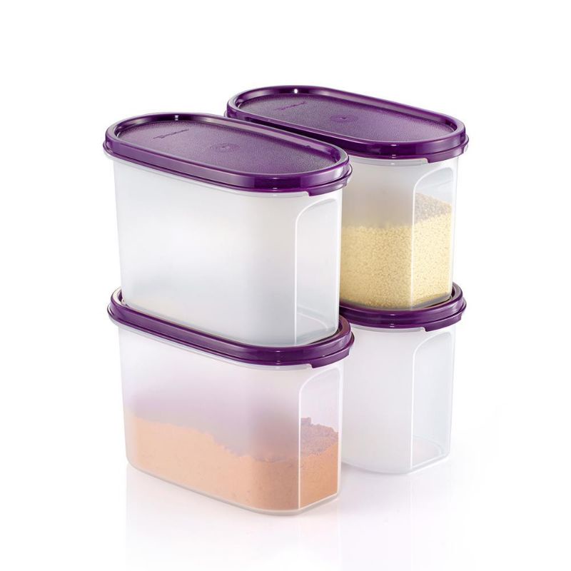 Tupperware Modular Mates Oval 1.1L 4pcs | Shopee Malaysia