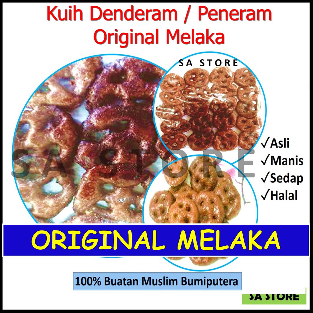 Kuih Denderam Original Melaka | Kuih Peneram | Kuih raya | Shopee Malaysia