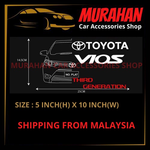 [Ready Stock]TOYOTA VIOS THIRD GENERATION SHAPE&WORDS HIGH GRADE ...