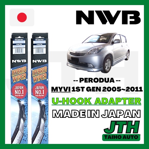 TAIHOAUTO NWB U-Hook Wiper Set 20"+16" Perodua Myvi 1st Gen Wiper Blade Myvi Wiper Myvi Made In ...