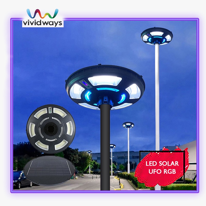 K2 VIVIDWAYS LED SOLAR UFO RGB 500W | Shopee Malaysia