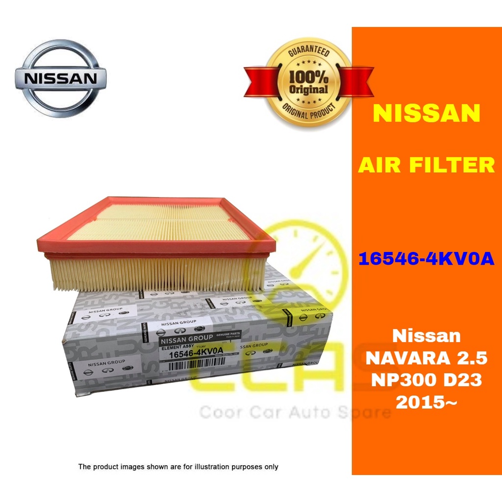 Nissan Air Filter - Nissan Navara 2.5 NP300 D23 2015~ - 16546-4KV0A ...