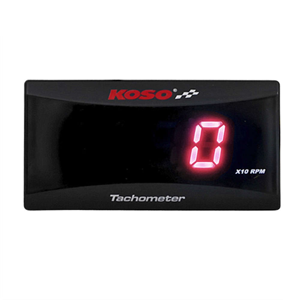 Koso Mini RPM Meter Digital Square LCD Display Engine Tach Hour Meter ...