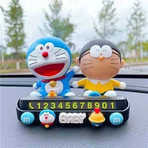 Doraemon Car Temporary Parking Sign Doll Moving Car Number Plate ...