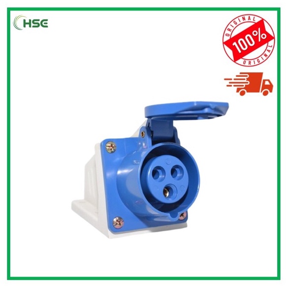 CEE 240V Wall Mounted Socket 3Pin 16A IP44 - 163PP - HSE | Shopee Malaysia