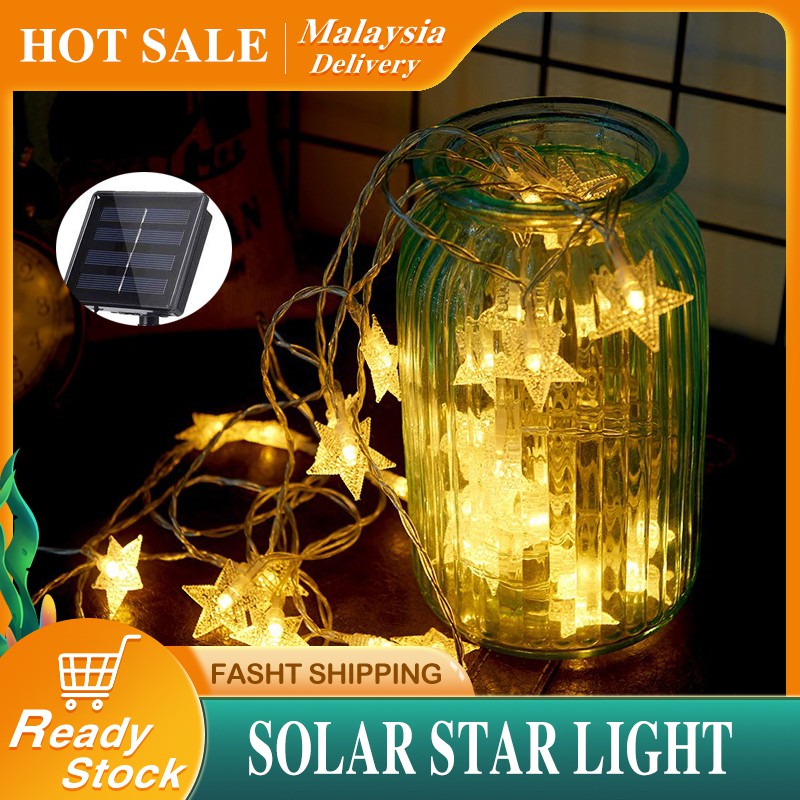 Ready Stock in KL 30 lights/50 lights Solar LED Star Light for ...