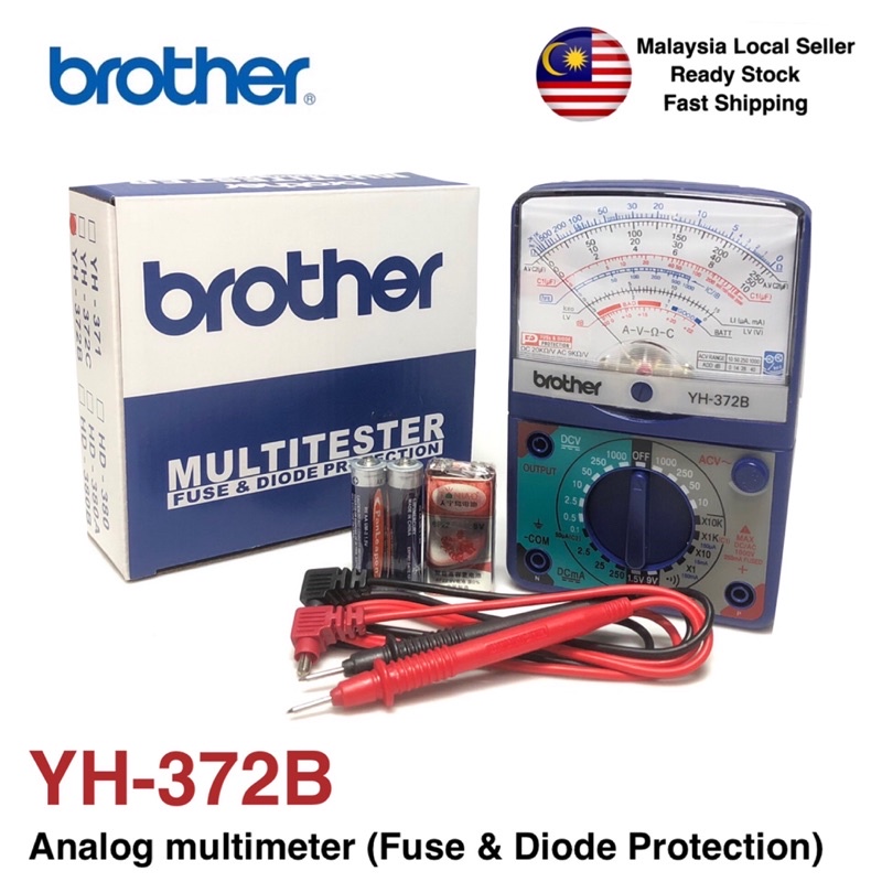 BROTHER YH-372B/YH-372C ANALOG MULTITESTER / MULTIMETER | Shopee Malaysia