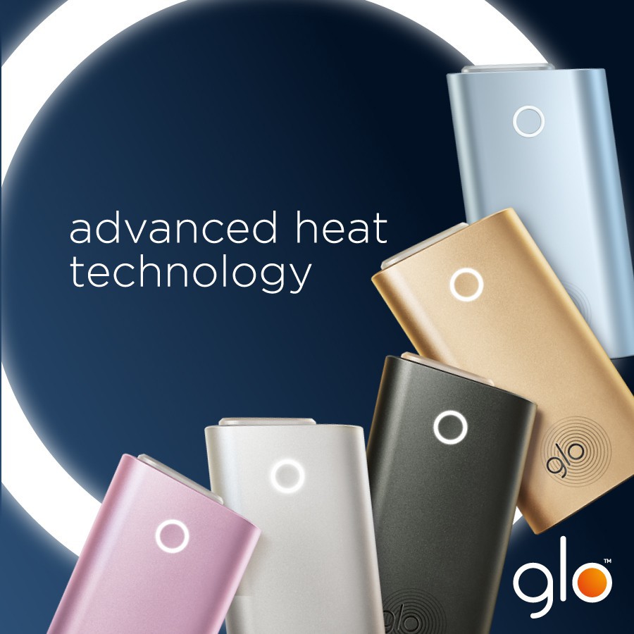 glo Device Starter Kit (Advanced Heat Technology) No Ash, Less Smell ...