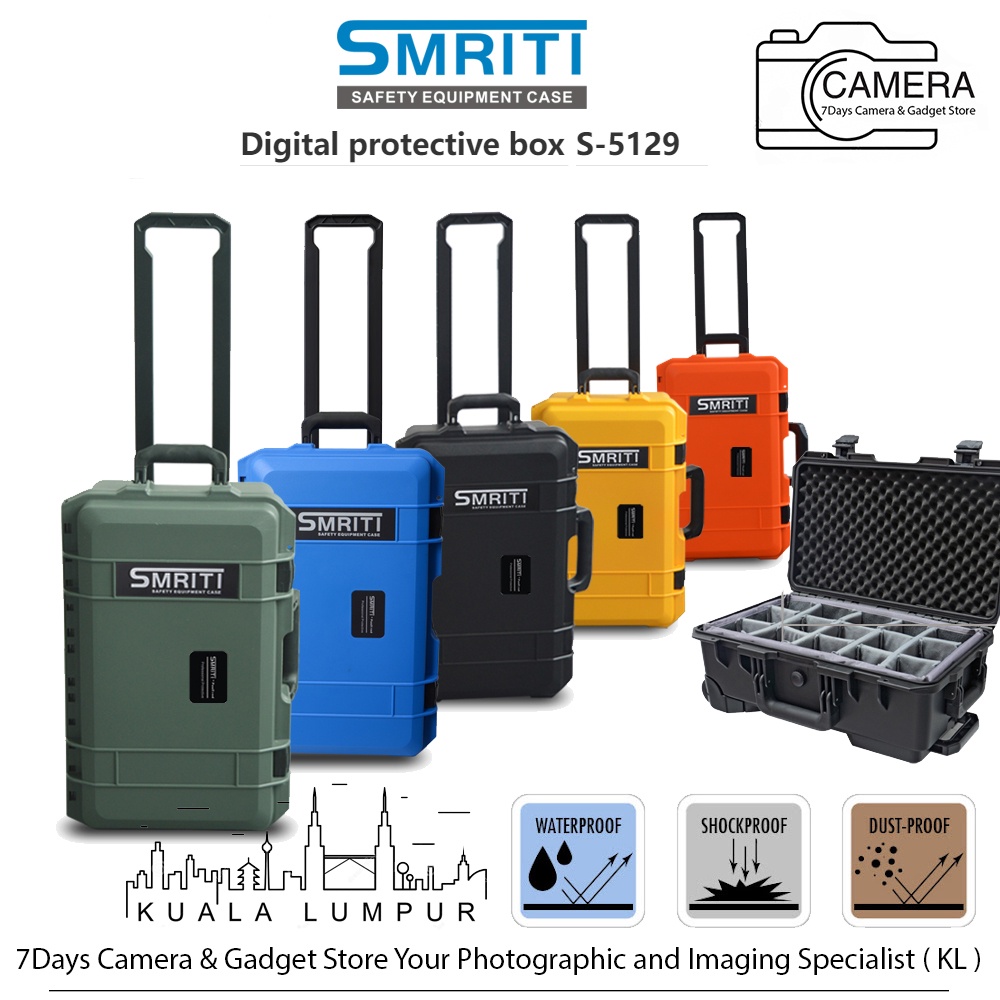 SMRITI 5129 Trolley Case Boarding Trolley Safety Box Camera Moisture ...