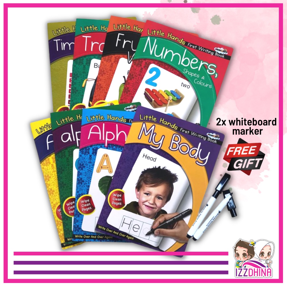 Flash Card | 8 in 1 Little Hands First Writing Books | Buku Belajar ...