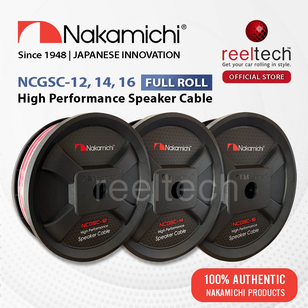 Nakamichi NCGSC High Performance Speaker Cable (Sell Full Roll) | Car ...