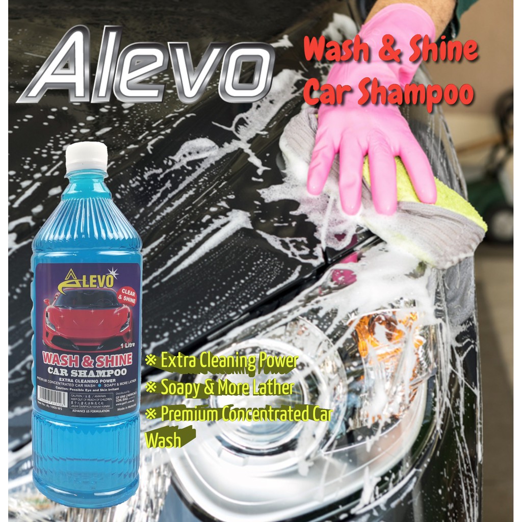 Alevo Car Wash & Shine Car Shampoo 1L Auto body cleaner syampu kereta ...