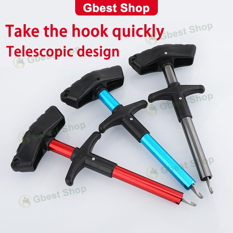 Fishing Hook Remover with Squeeze Puller Handle Fish Lure Hook ...