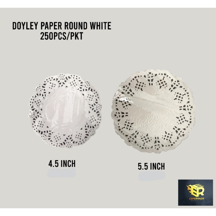 DOYLEY PAPER ROUND WHITE/PAPER COOKIES/KERTAS BALANG KUIH 250PCS/PER ...