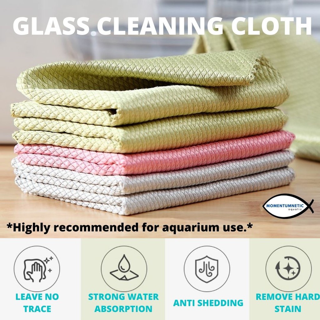 🔥READY STOCK🔥 Glass Cleaning Cloth Fish Scale Glass Cleaning Cloth (25 ...