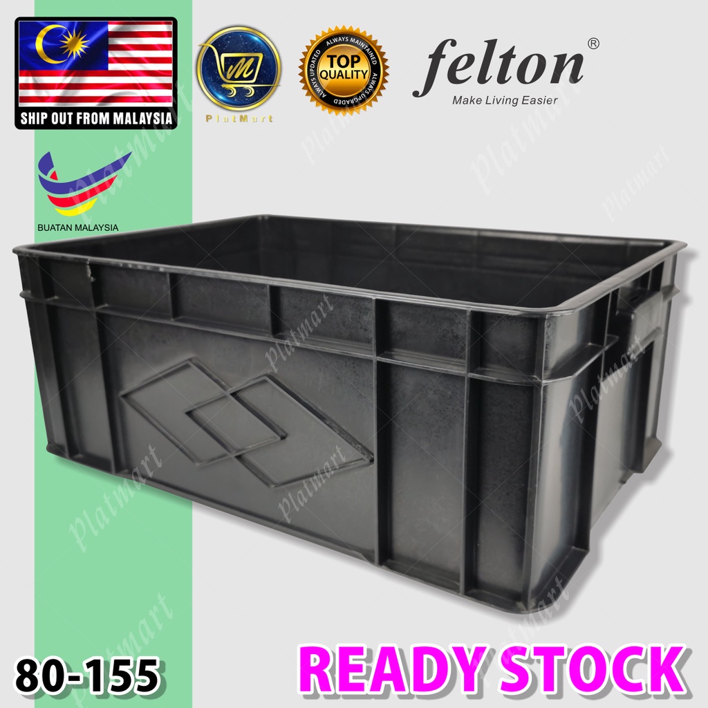 PlatMart - [READY STOCK] FELTON Industrial Stackable Basket Container ...