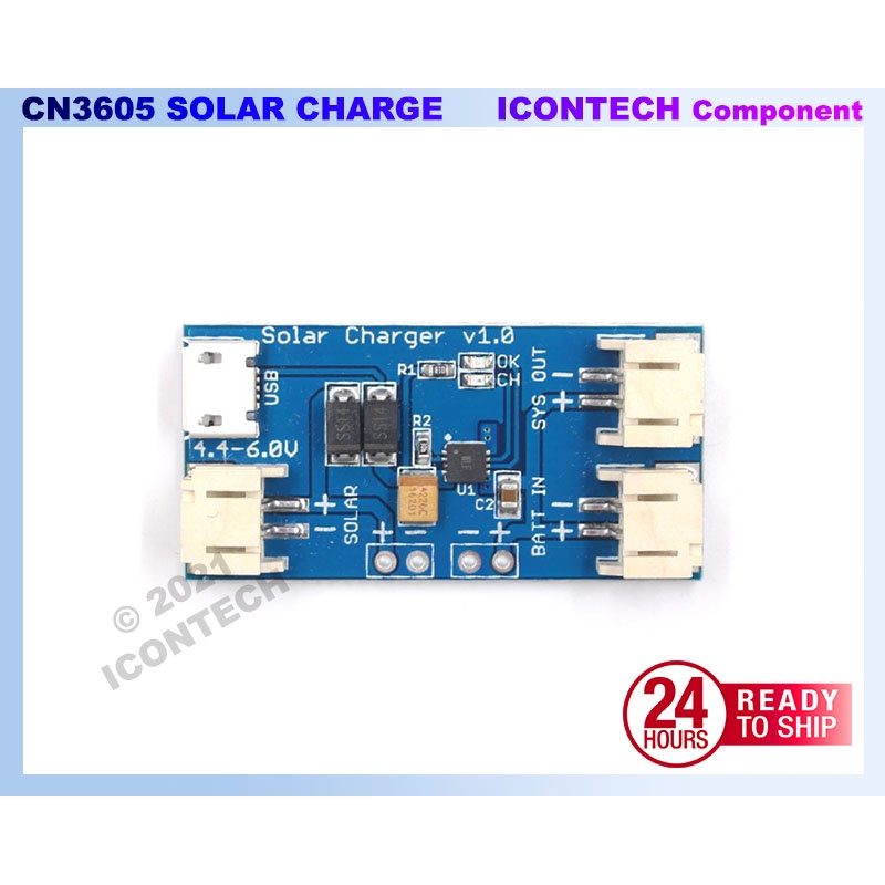 CN3065 500mA Mini Solar Lipo Charger Board Lithium Battery Charge Chip ...