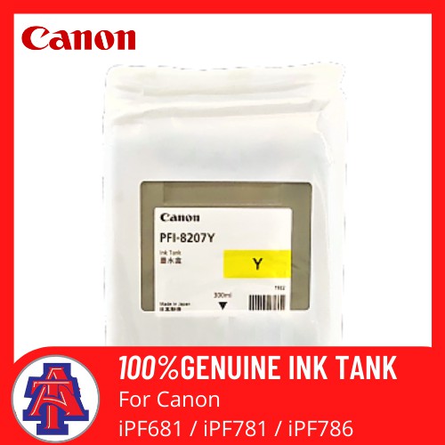 Canon Original PFI-8207 MBK, BK, C, M, Y Ink Cartridge (300ml ...