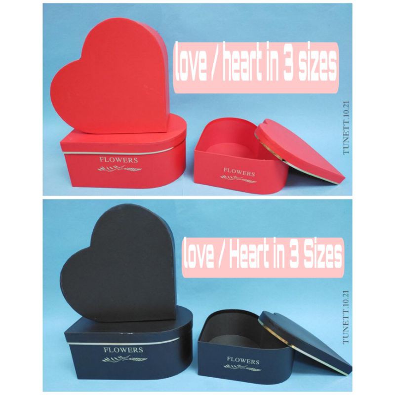 HEART LOVE Shape GIFT BOX | Shopee Malaysia