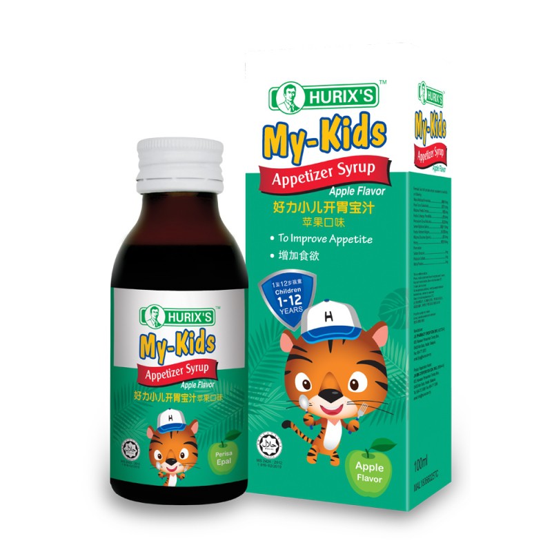 Hurix's My-Kids Appetizer Syrup (Apple Flavor) 100ML | Shopee Malaysia