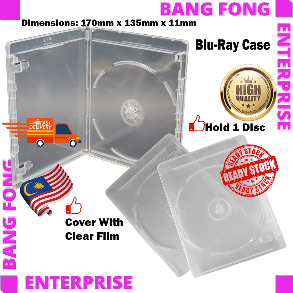 Blu-ray Transparent Case Holds Single Blu-Ray Discs (Short) - 1pcs ...
