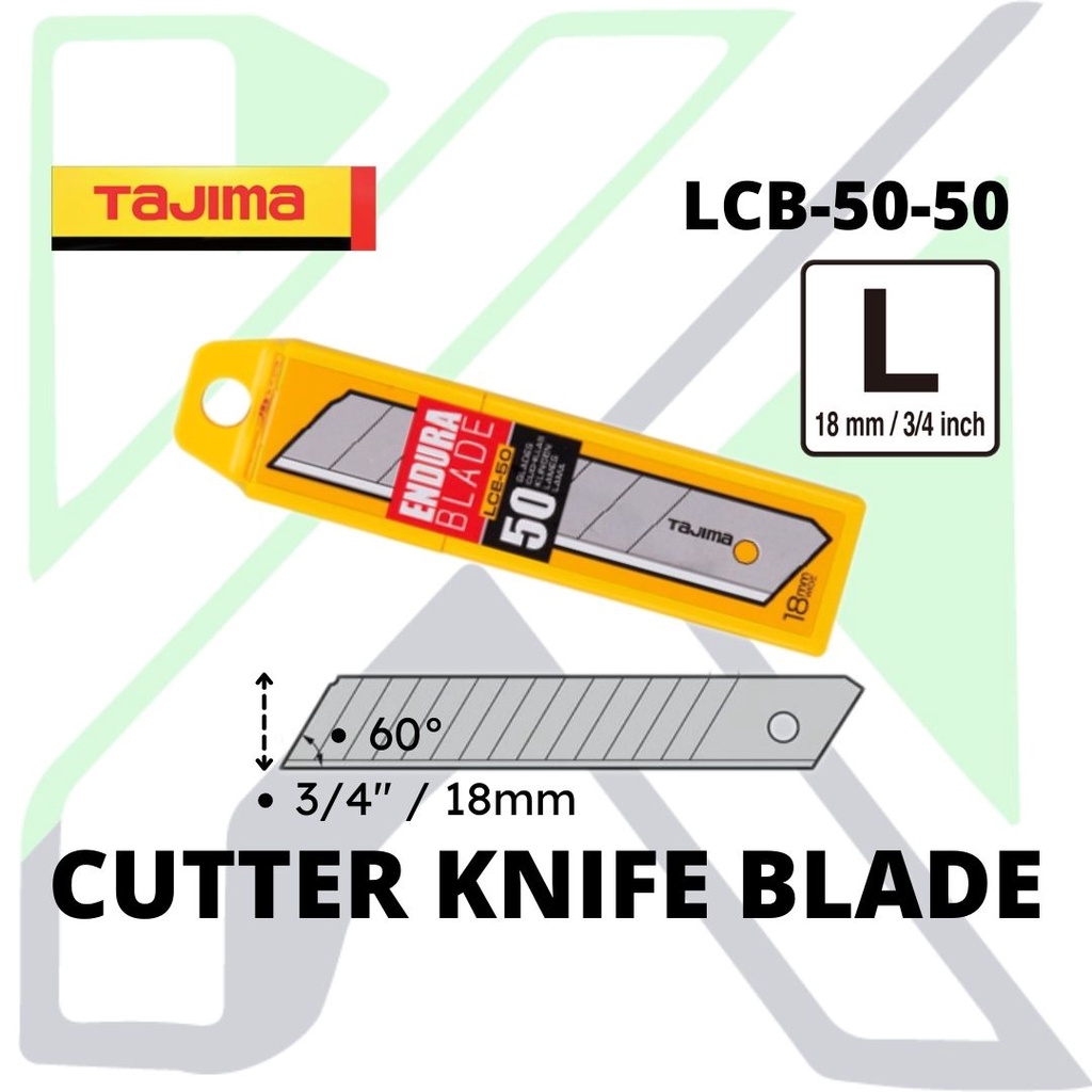 【TAJIMA】Cutter Knife & Blade (Grade A | L - Endura Blade / Grade H ...