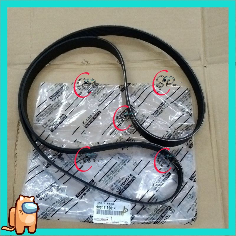 ORIGINAL TOYOTA FAN BELT (7PK1930) CAMRY ACV30 2.0 2.4 WISH 2.0 ANE10 V ...