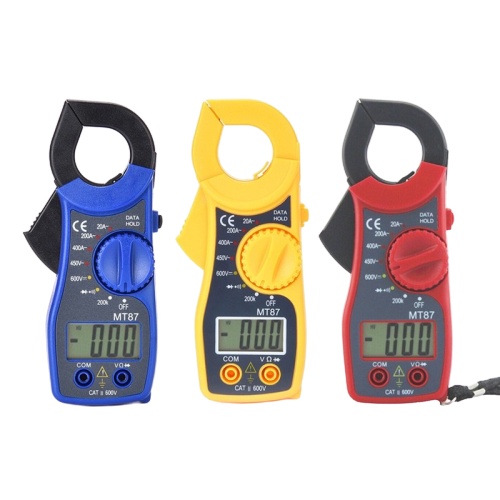 MT87 Digital Multimeter Electronic Volts Amps Clamp Meter Tester MT-87 ...