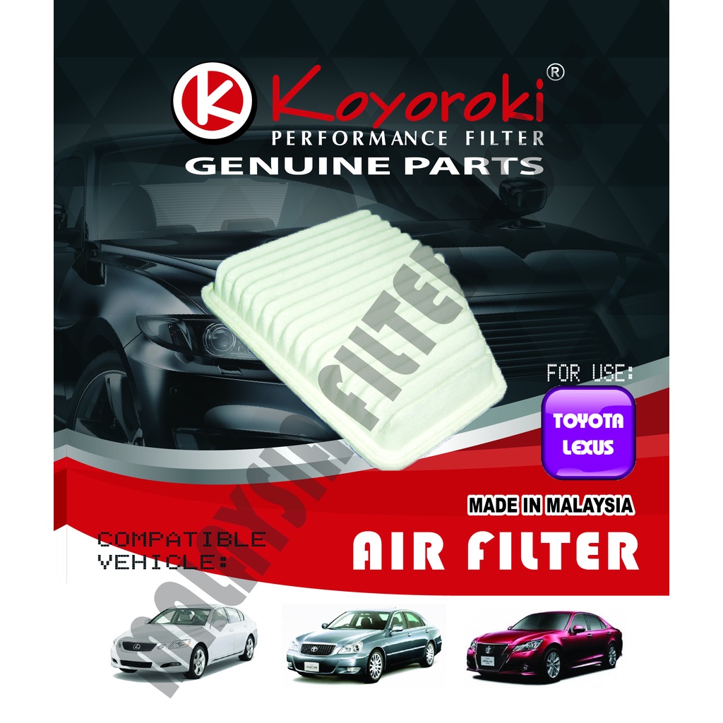 TOYOTA LEXUS CROWN(S180/S210) GX460(S190) PENAPIS AIR FILTER RTY-50060 ...