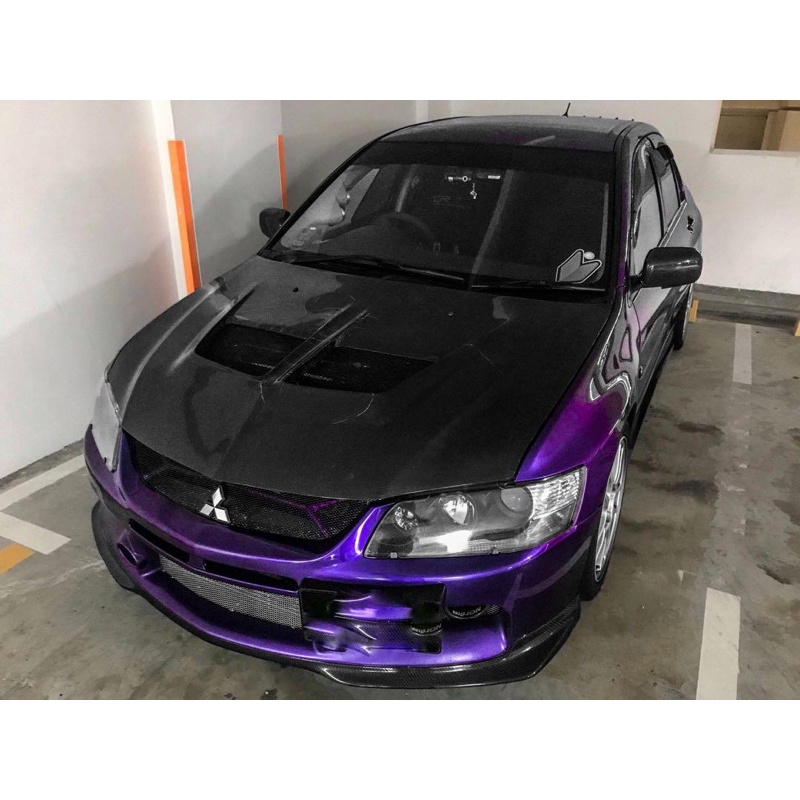 Mitsubishi evo 7 8 9 VRS carbon fiber front bonet | Shopee Malaysia