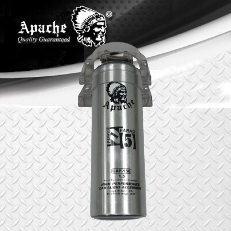 APACHE HIGH PERFORMANCE CAR AUDIO DIGITAL POWER CAPACITOR 1.5 FARAD ...