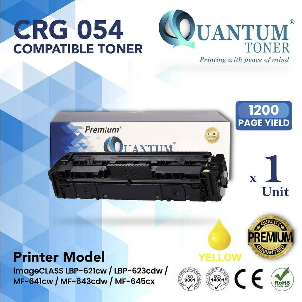 YELLOW Canon Cartridge 054 Compatible Toner LBP621Cw LBP-621cw LBB621 ...