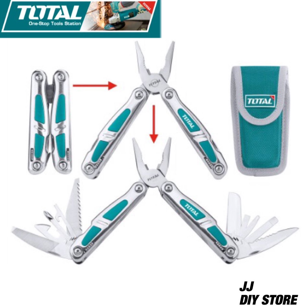 TOTAL Industrial Foldable Multi-Function Tool 15 In 1 TFMFT01151 | Shopee Malaysia